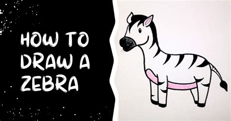 Easy Draw Zebra Artwithlifestyle