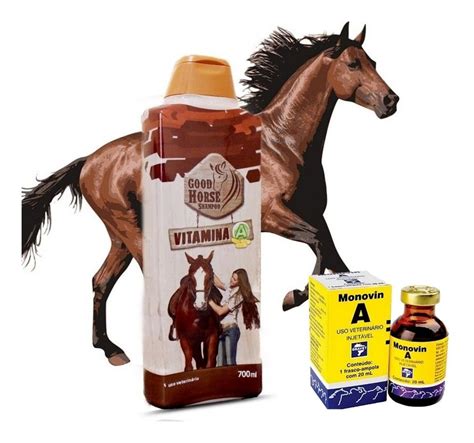 Shampoo De Cavalo Mais Vitamina Monovin A Crescer Cabelo Mercadolivre