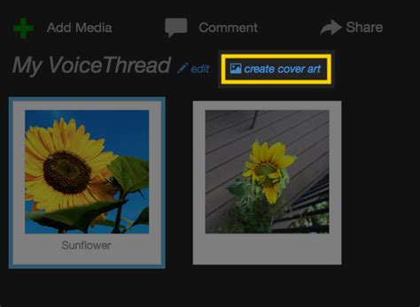 Adding Cover Art Voicethread