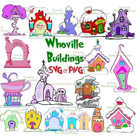 Printable Whoville Houses