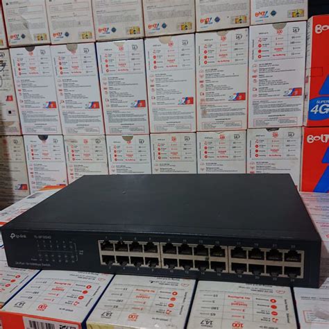 Jual SWITCH HUB RANDOM TP LINK DLINK 24 PORT 10 100MBPS BATANGAN PORT AMAN SEMUA Shopee