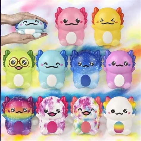 Sensory Axolotl Mystery Squishy 6 Inch Toy Etsy