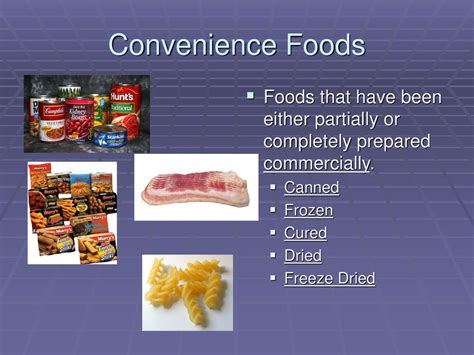 Convenience Foods Ppt Download