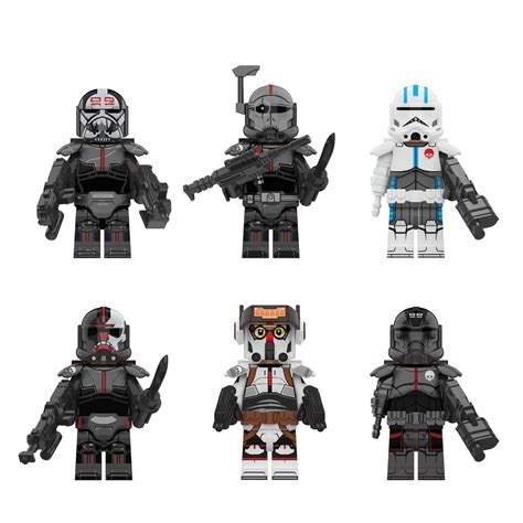 Star Wars Bad Batch Clone Force 99 Mandalorian Minifigure Compatible