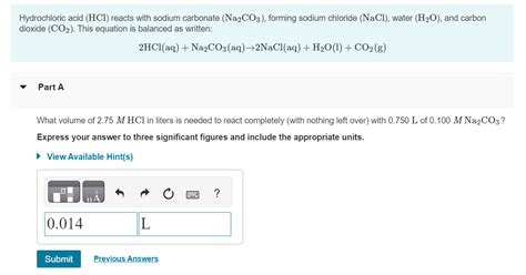 Solved Please Help By 11 59 Hydrochloric Acid HCl Reacts Chegg Com