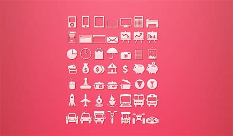 49 글리프 아이콘 Psd Uidownload