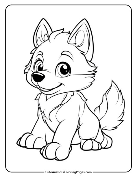 Wolf Coloring Pages 9 Free Printable Pages Cute Animals Coloring Pages