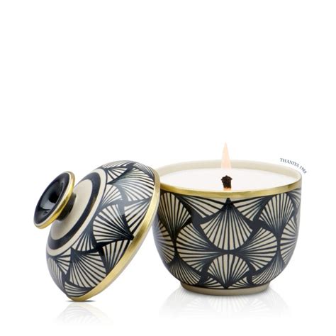 Ceramic Hourglass Gardenia With Reed Diffuser Thaniya1988