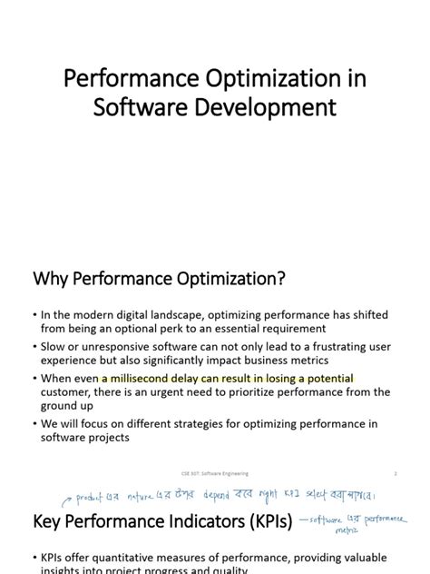 Software Performance Optimization Strategies Pdf Program