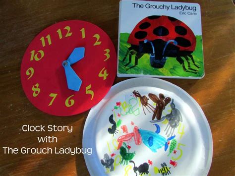 Eric Carle Grouchy Ladybug Activity ~clock Stories Grouchy Ladybug