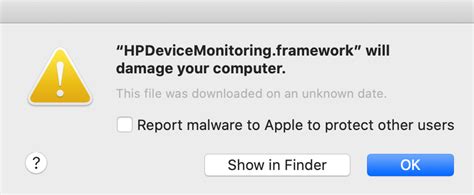 Hp Device Monitoring Framework Malware On Mac MacResearch Org