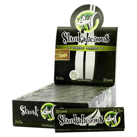 Skunk Brand 1 ¼” Skunkolated Mentholated Flavored Rolling Paper 24