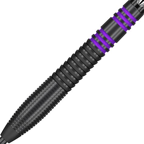 Target Vapor 8 Black Steel Tip Darts Purple 23gm