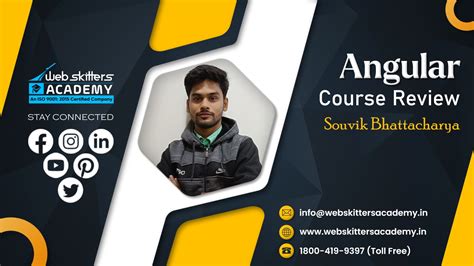 Webskitters Academy On Linkedin Angular Course Review Webskitters Academy Souvik Bhattacharya