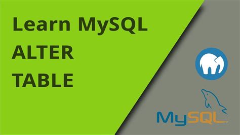 Learning Mysql Alter Table Youtube