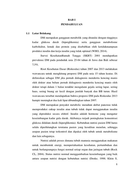 Pengembangan Resep Formula Enteral Untuk Pasien Diabetes Mellitus Pdf