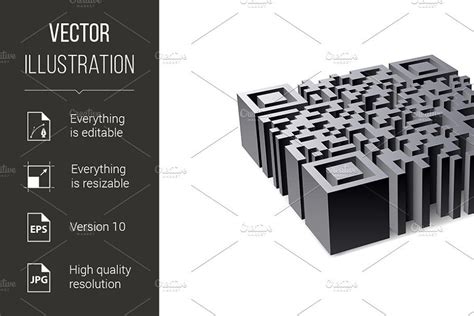 3d Qr Code Coding Reader Response Qr Code