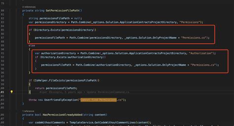 Error Cannot Find Permissions Cs When Create New Entity Using Abp