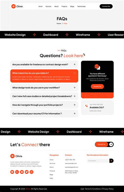personal portfolio website uiux design figma web ui behance