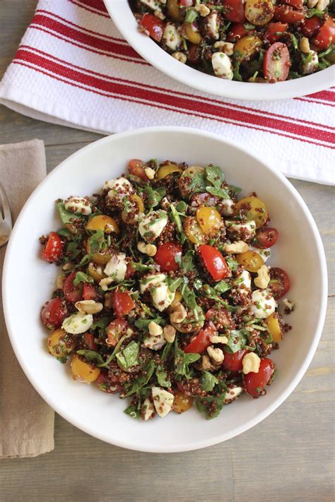 Quinoa Caprese Salad Green Valley Kitchen