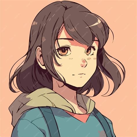 Junge Süße Mädchen Anime Stil Charakter Vektor Illustration Design
