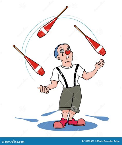 Jongleur Junge Stock Illustrationen Vektors And Klipart 154 Stock