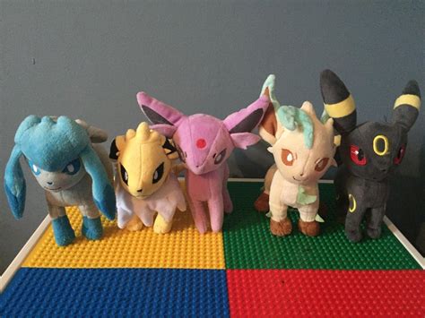 Set Of 5 Pokemon Eevee Evolution Plush 1930225788
