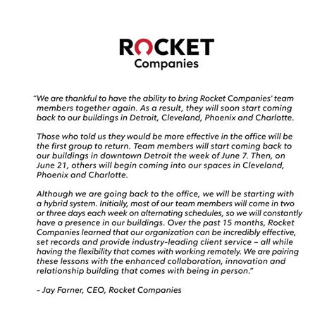 We Look Forward To Returning To Downtown Detroit And Our Other Home