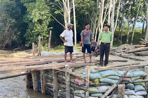 မိုင်းယောင်းမြို့နယ်၌ တံတားပြုပြင်နိုင်ရေး ဆောင်ရွက်နေမှုအား ကွင်းဆင်းက