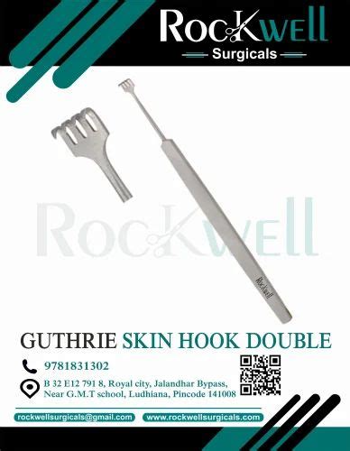 Retractor Rockwell Guthrie Skin Hook Double For Hospital At Rs 1 Piece