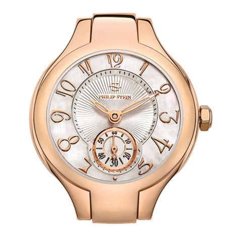 Philip Stein Womens 44rgp Fmop Round Collection” Rose Gold Plated