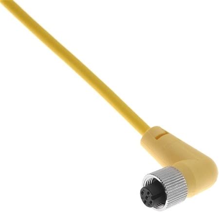 Mencom MDC 5FP 4M R M12 Cordset 5 Pole Female 4 M