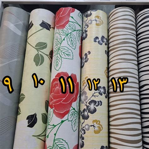 خرید و قیمت کاغذ دیواری پشت چسبدار عرض60 سانت هر رول 25 متر طول 15متر