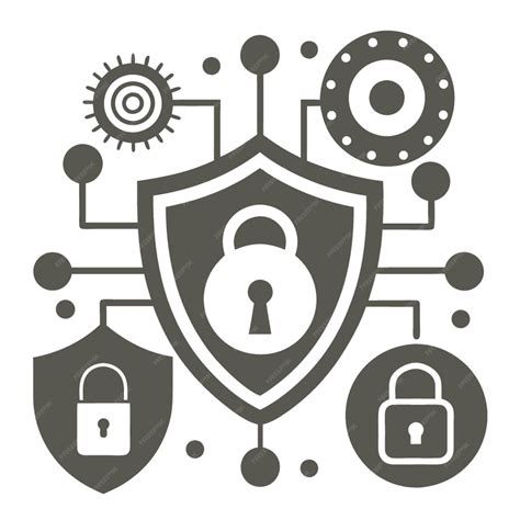 Technology Concept Flat Vector Style Illustration Featuring Encryption Design Elements Premium