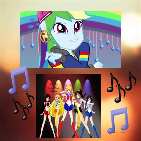 Rainbow Dash Listens To Sailor Moon Theme Somg By Stonekieran07 On