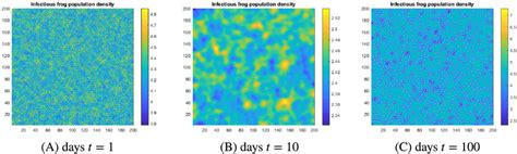 Infected Frog Population Density Distribution When Download