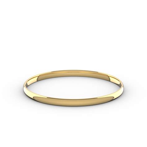 Classic Bangle 5mm Yellow Gold Platandia