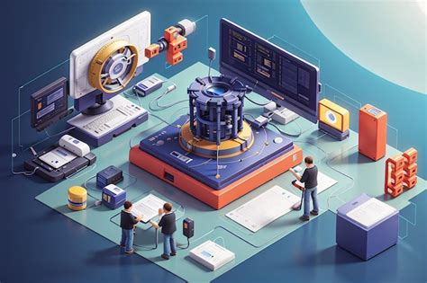 Premium Ai Image Data Processing Concept Illustration