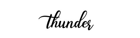 Thunder Font