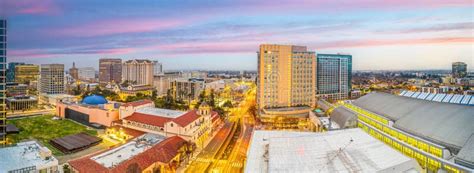 Downtown San Jose City Skyline Cityscape Of Silicon Valley In