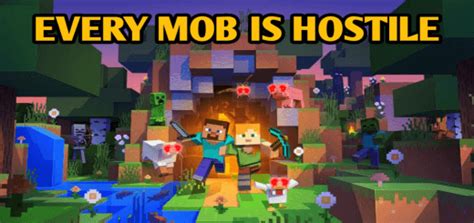 Every Mob Is Hostile Minecraft Addon