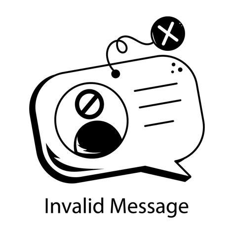 Trendy Invalid Message 46420440 Vector Art At Vecteezy