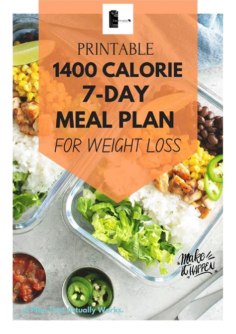 1400 Calorie Meal Plan Pdf Artofit