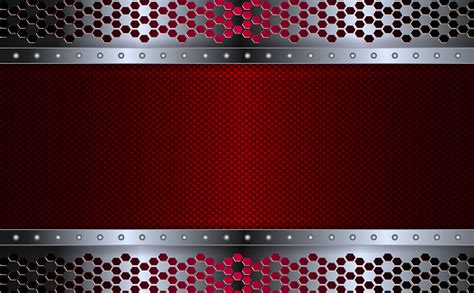 가장자리와 리벳이 있는 메탈 릭 유광 프레임의 기하학적 추상적인 텍스처 레드 디자인 0명에 대한 스톡 벡터 아트 및 기타 이미지 0명 가리기 기하 도형 Istock