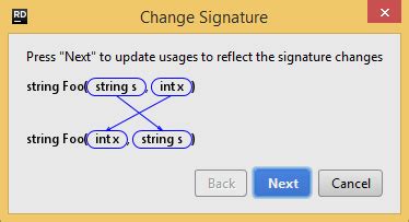 Change Signature Refactoring Jetbrains Rider Documentation