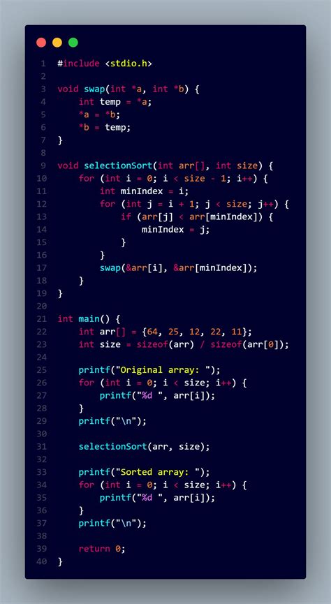 Codesprintbyusckiit Cprogramming Sortingalgorithms Selectionsort