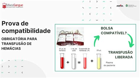 Prova De Compatibilidade Pré Transfusional Meios Salinos Albuminoso E