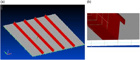Unidirectionally Stiffened Plate A Complete Structure And B Stiffener Download