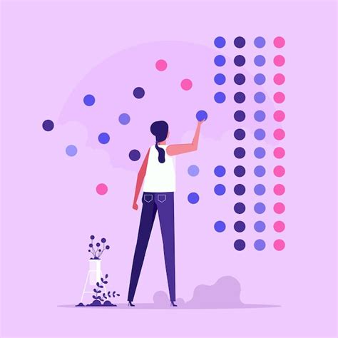 Premium Vector Woman Analyze Big Data Concept Of Big Data Engineering