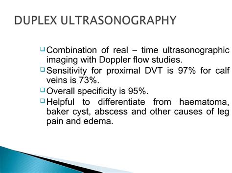 Deep Vein Thrombosis Ppt